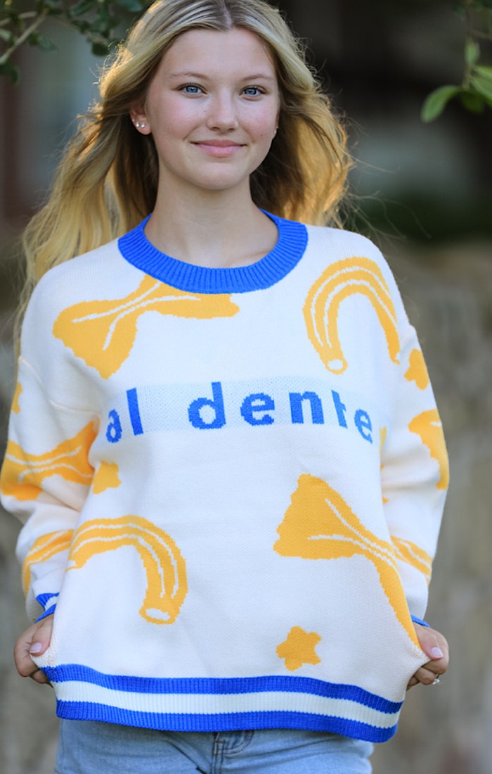 Al Dente Pasta Knit Sweater – Prune & Wild