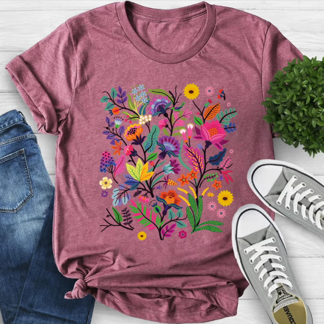 Funky Flower Print – Prune & Wild